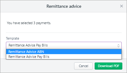 Send remittance advices