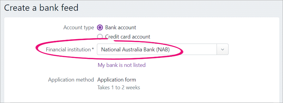 Connecting a NAB account to MYOB