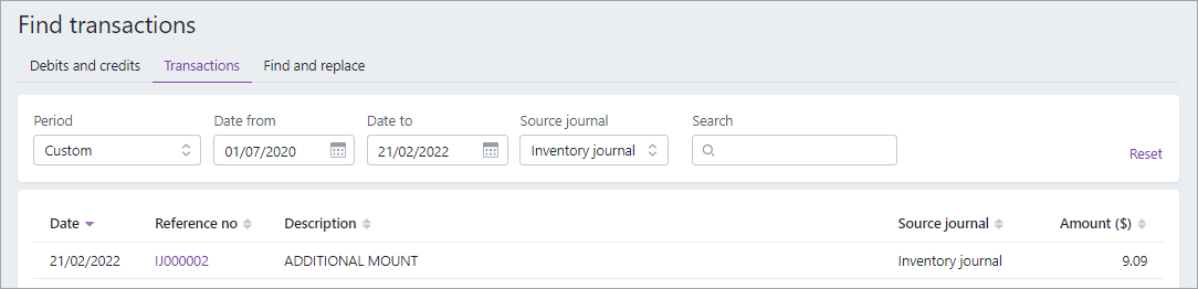 Making inventory adjustments