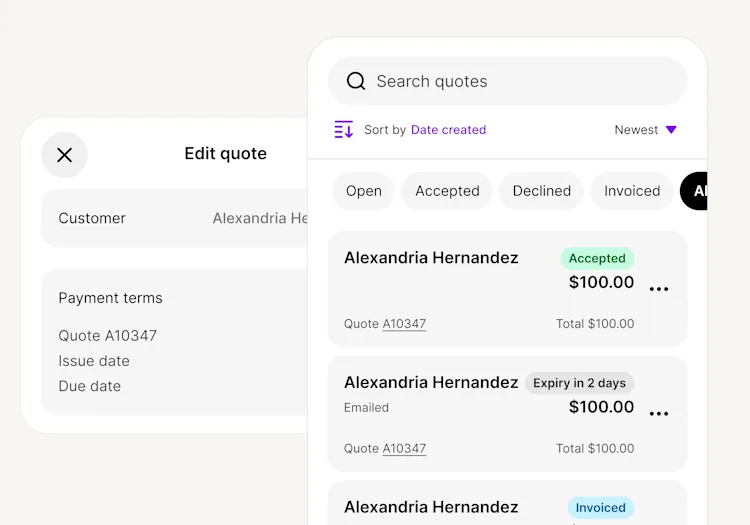 Mobile invoicing and receipt capture with MYOB Assist app