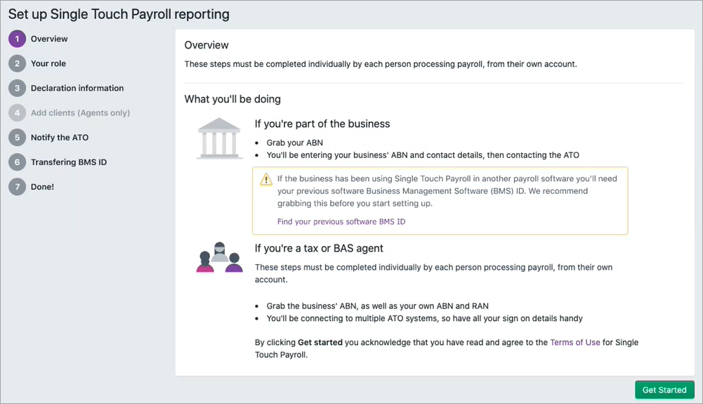 Connect to the ATO for Single Touch Payroll reporting