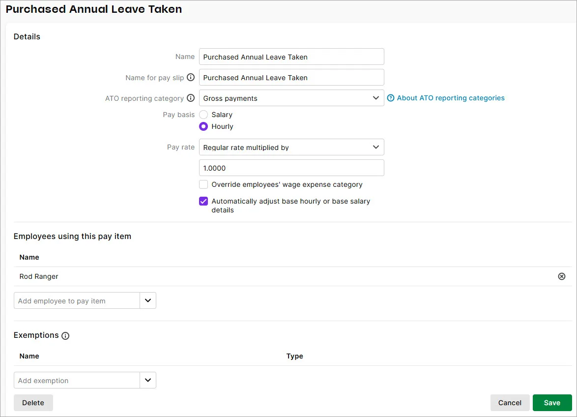 Purchasing annual leave