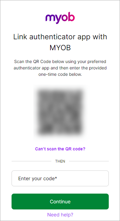 Setting up two-factor authentication on a new phone
