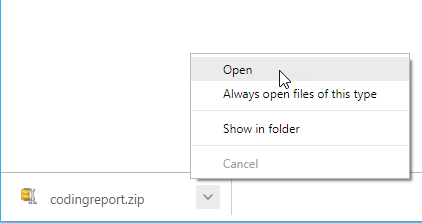 Generate coding reports