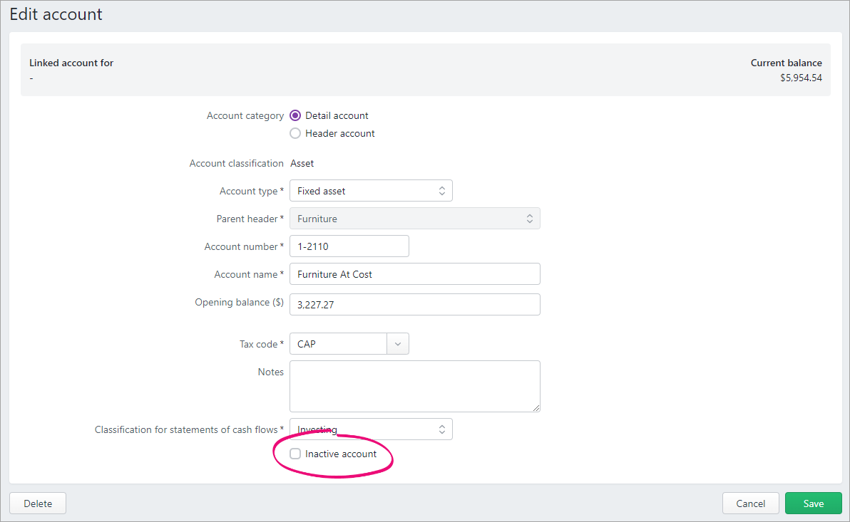 Adding, editing and deleting accounts