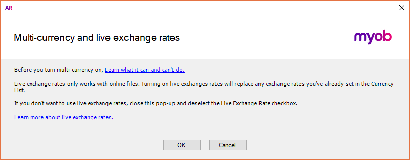 Working with multiple currencies