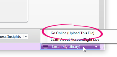 Put your company file online