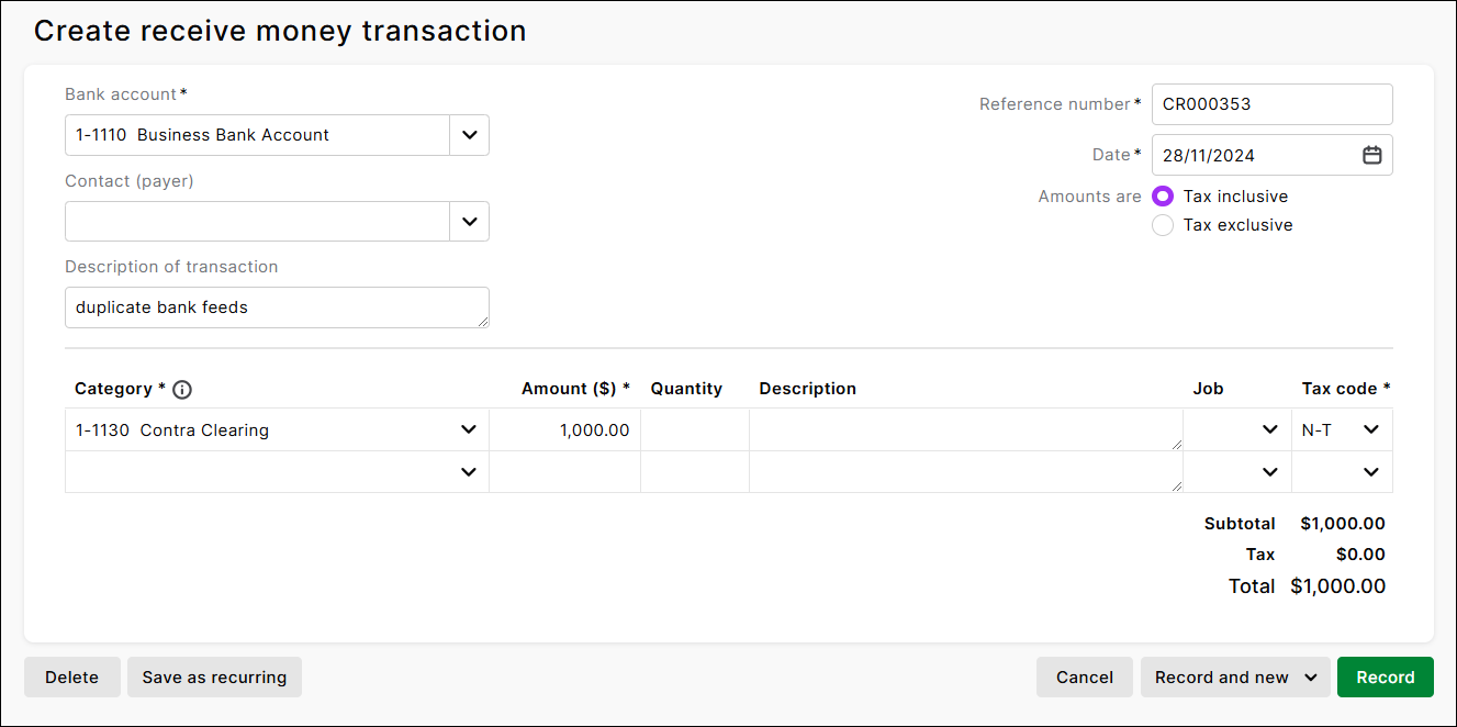 Working with bank transactions