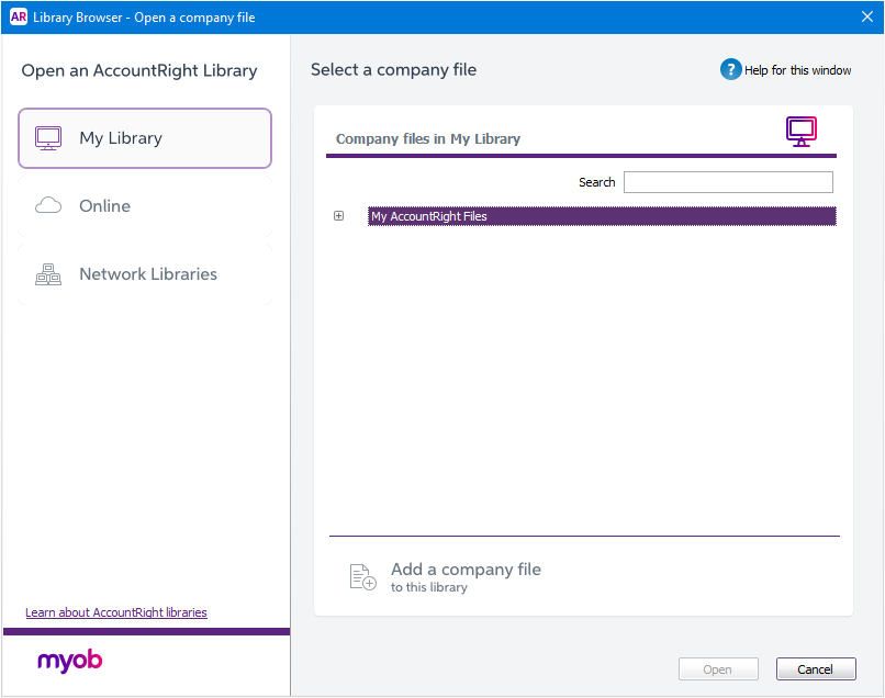 Put your company file online