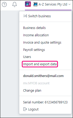 Importing employees