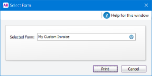 Save a personalised form