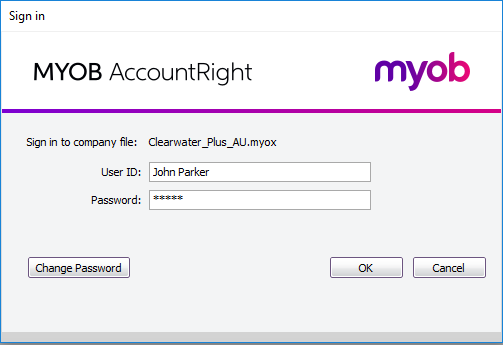 Work on an online company file