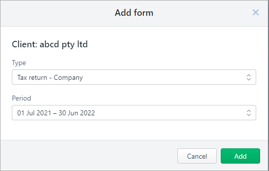 Creating a tax return