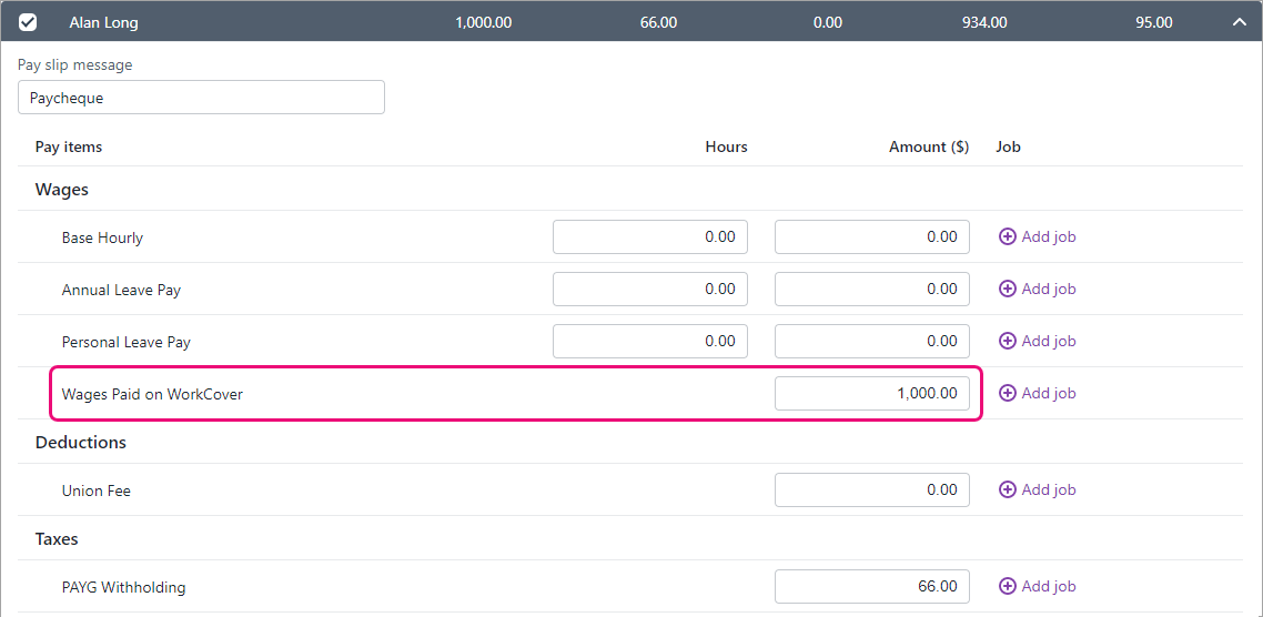 Paying workers' compensation