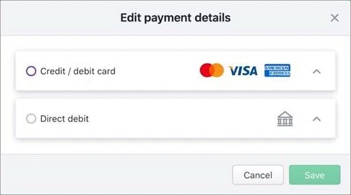 MYOB subscription, invoices and payment details