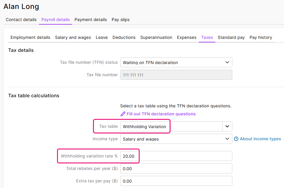 PAYG withholding tax