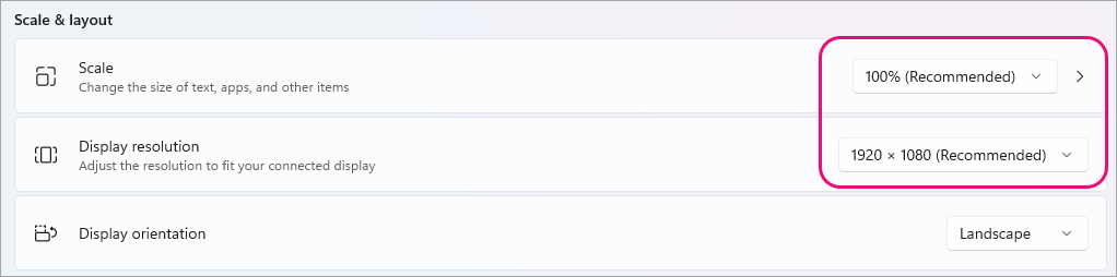 Fixing display issues