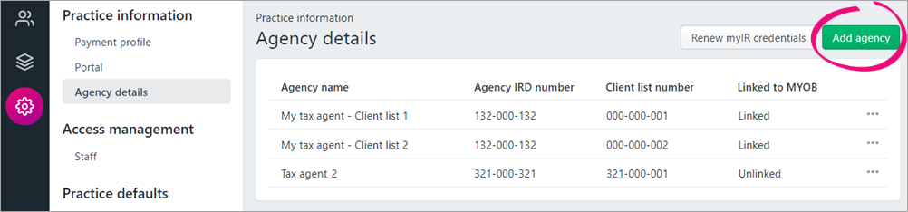 Setting up an agency