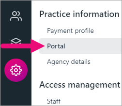 Editing your default portal details