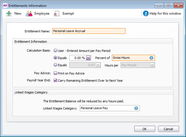 Running down' method of sick leave