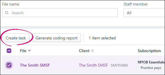 Create a general task