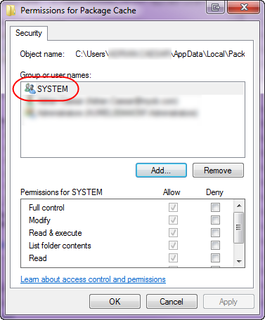 Installation troubleshooting