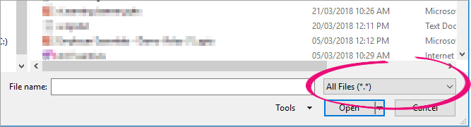 Using an import template