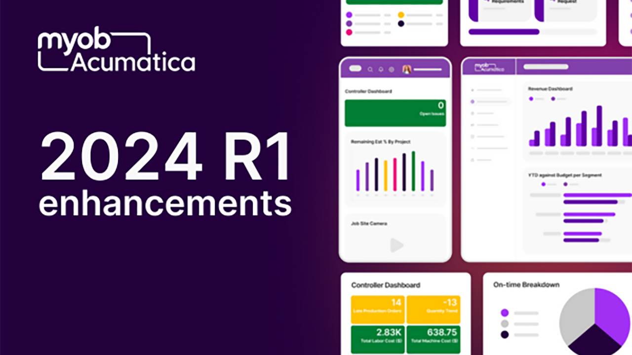 Top 8 new features and enhancements coming to MYOB Acumatica