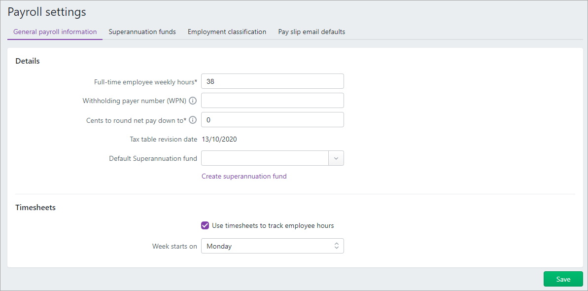 Set up payroll