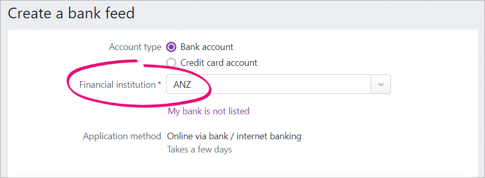 Connecting an ANZ account to MYOB
