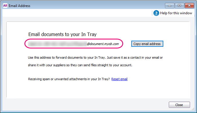 Uploading documents via email