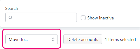 Adding, editing and deleting accounts