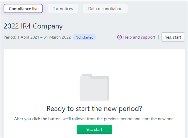 Preparing a tax return