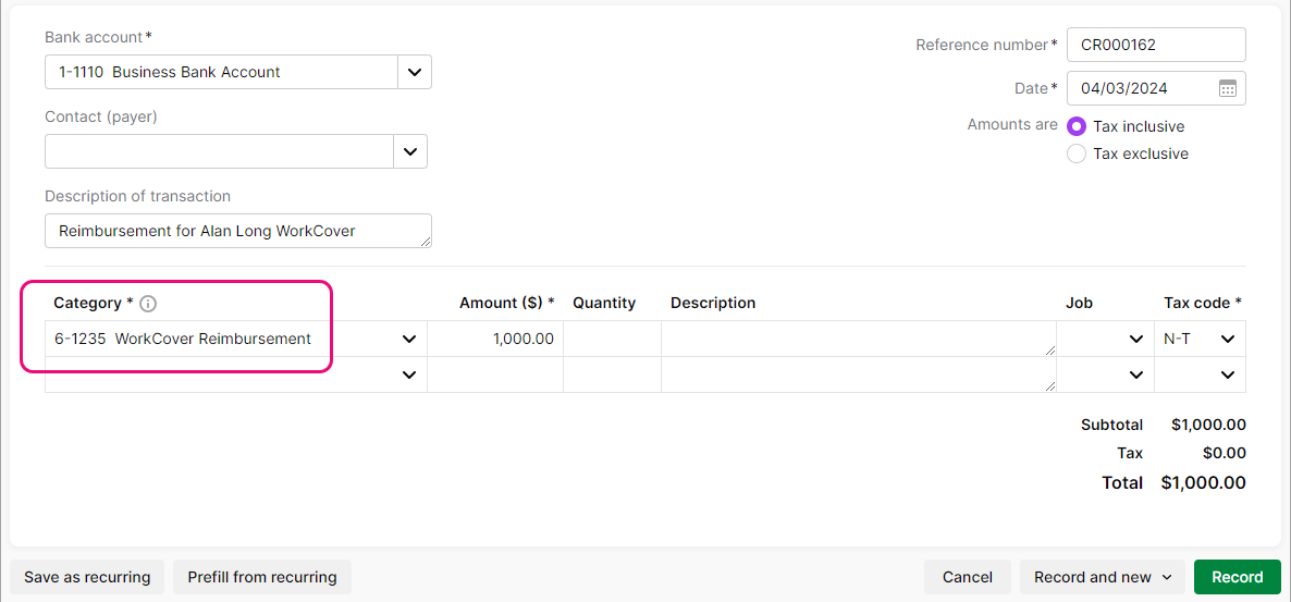 Paying workers' compensation