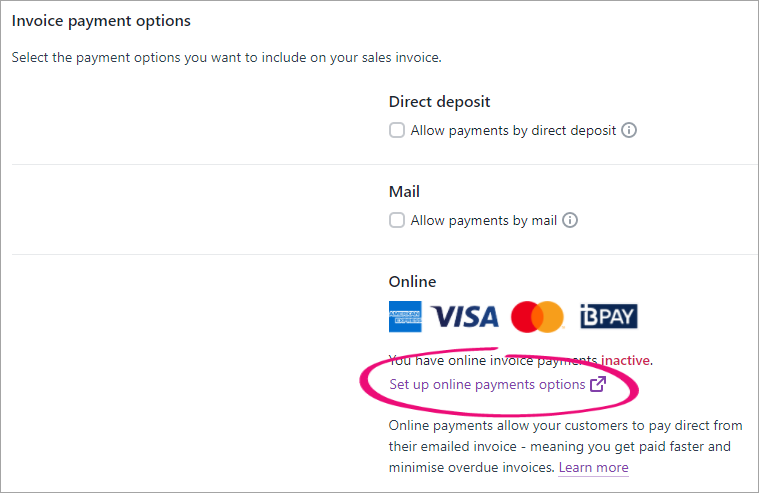 Set up your payment details