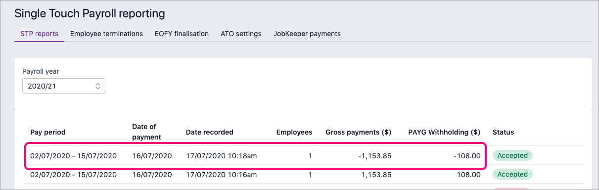 Fixing an ETP