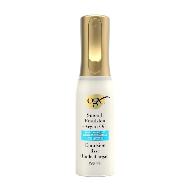 Smooth Emulsion + Argan Oil Conditioning Hair Mist | OGX®