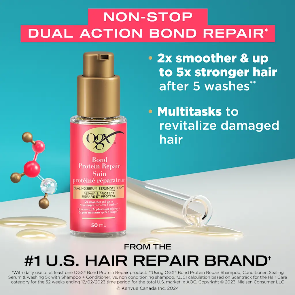 Bond Protein Repair Sealing Serum for Hair | OGX® Canada