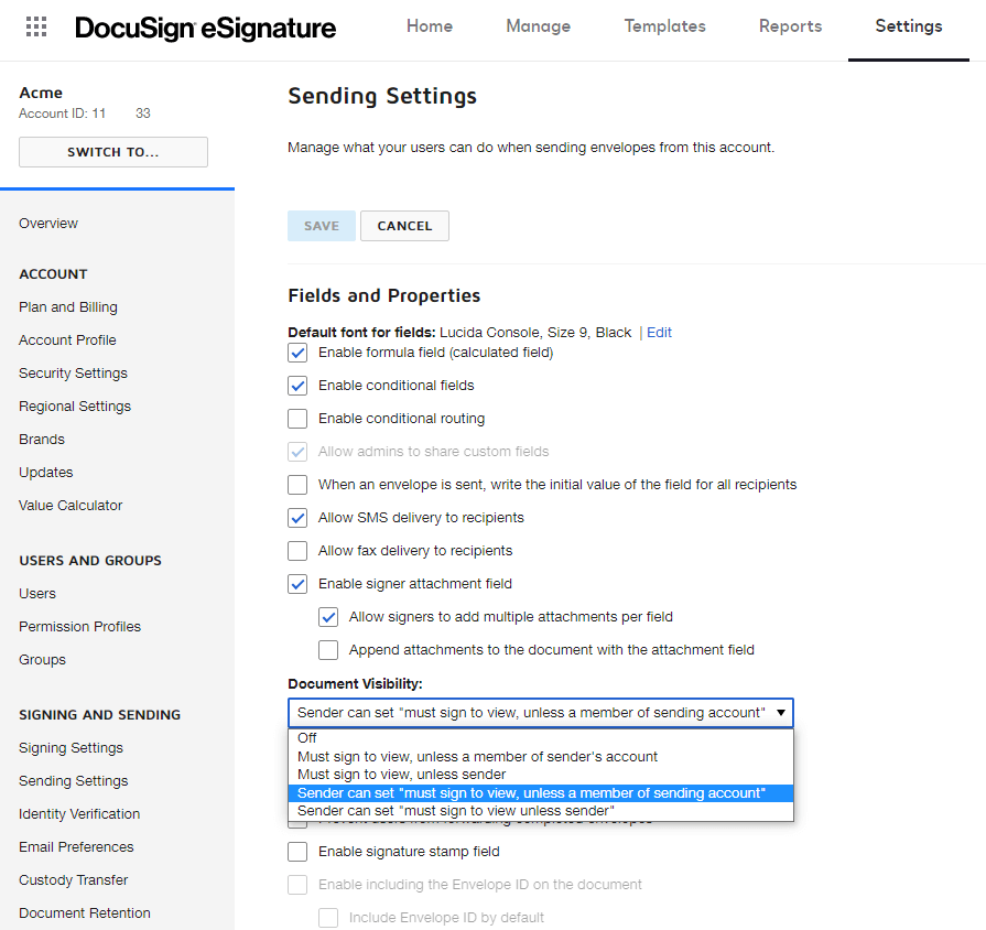 How to set document visibility for envelope recipients | DocuSign