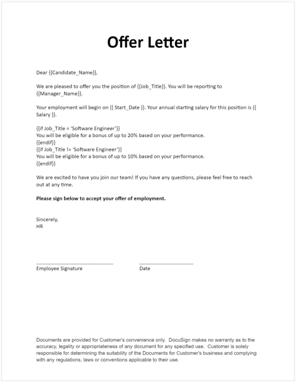 Document generation | DocuSign