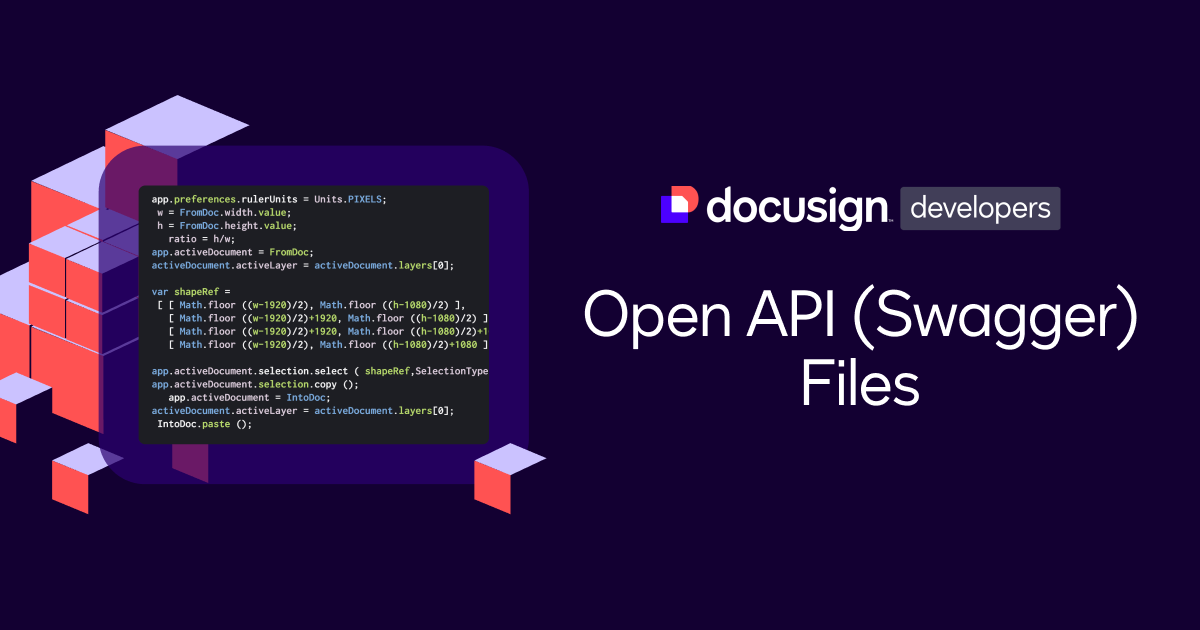 OpenAPI (Swagger) files | Docusign