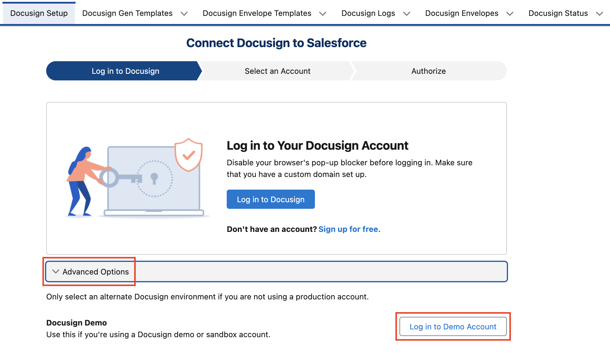 How to authenticate | Salesforce Apex Toolkit | Docusign