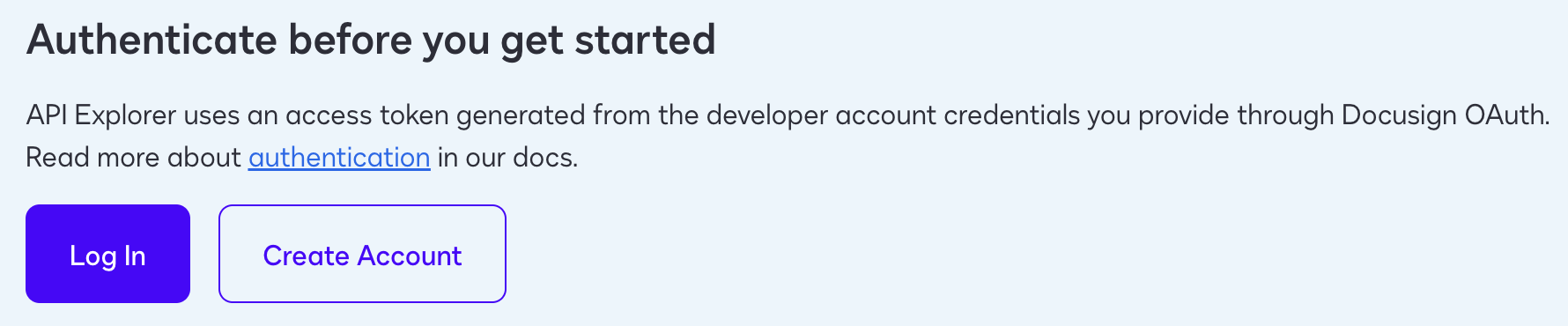 API Explorer | Docusign