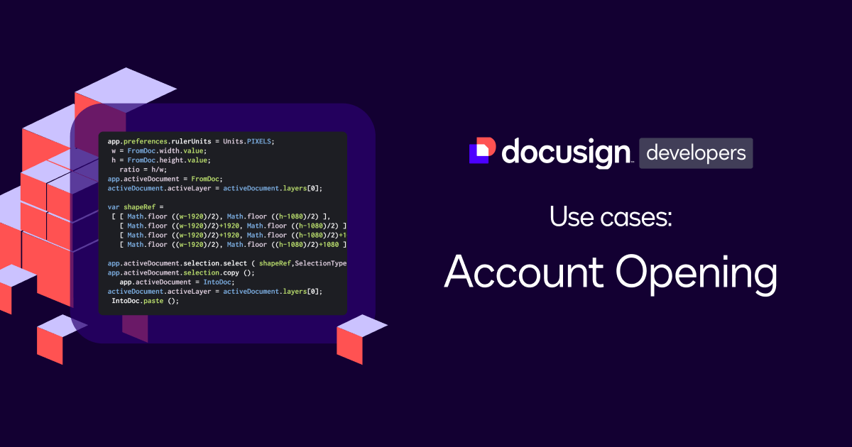 Account opening use case | Docusign