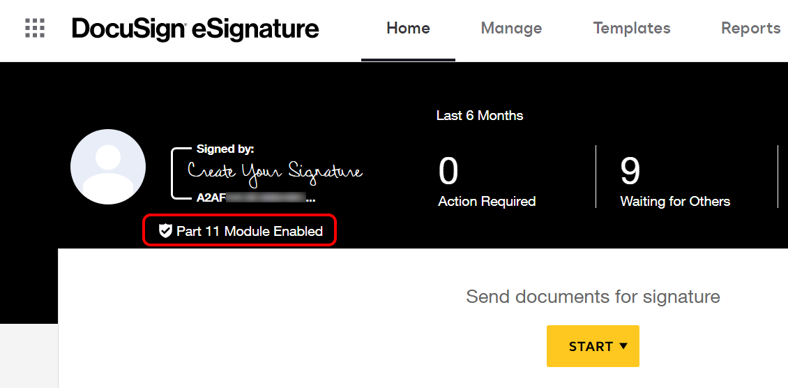 CFR Part 11 accounts | DocuSign