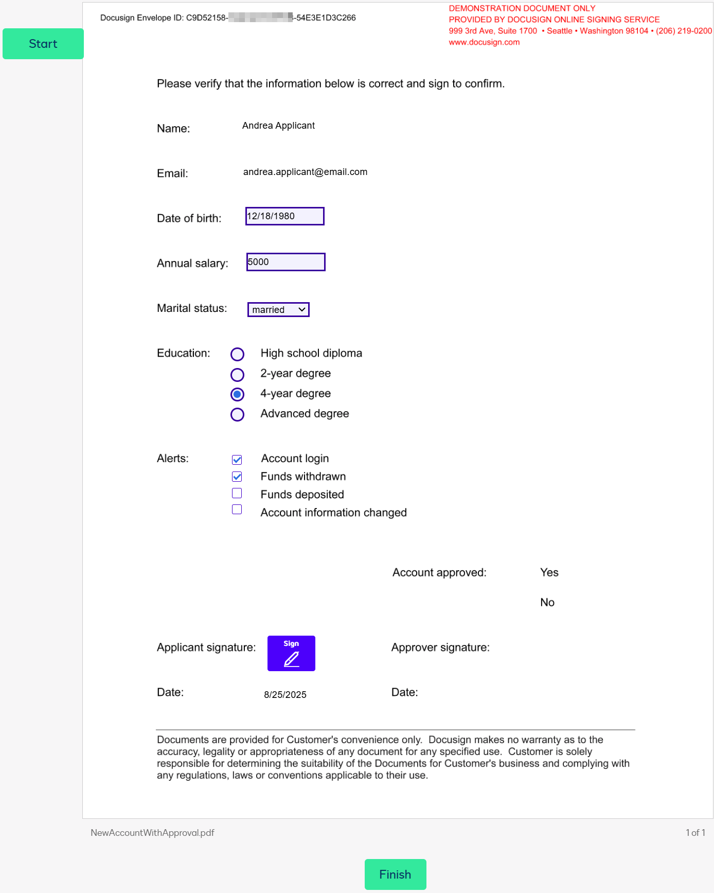 Web Forms concepts | Docusign