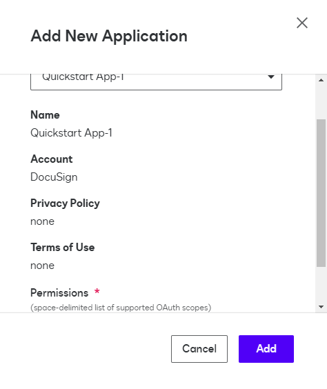 How to obtain admin consent for internal applications | Docusign