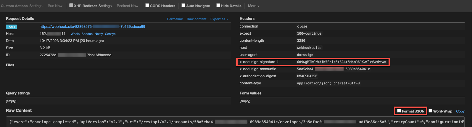 How to validate an HMAC signature | Docusign