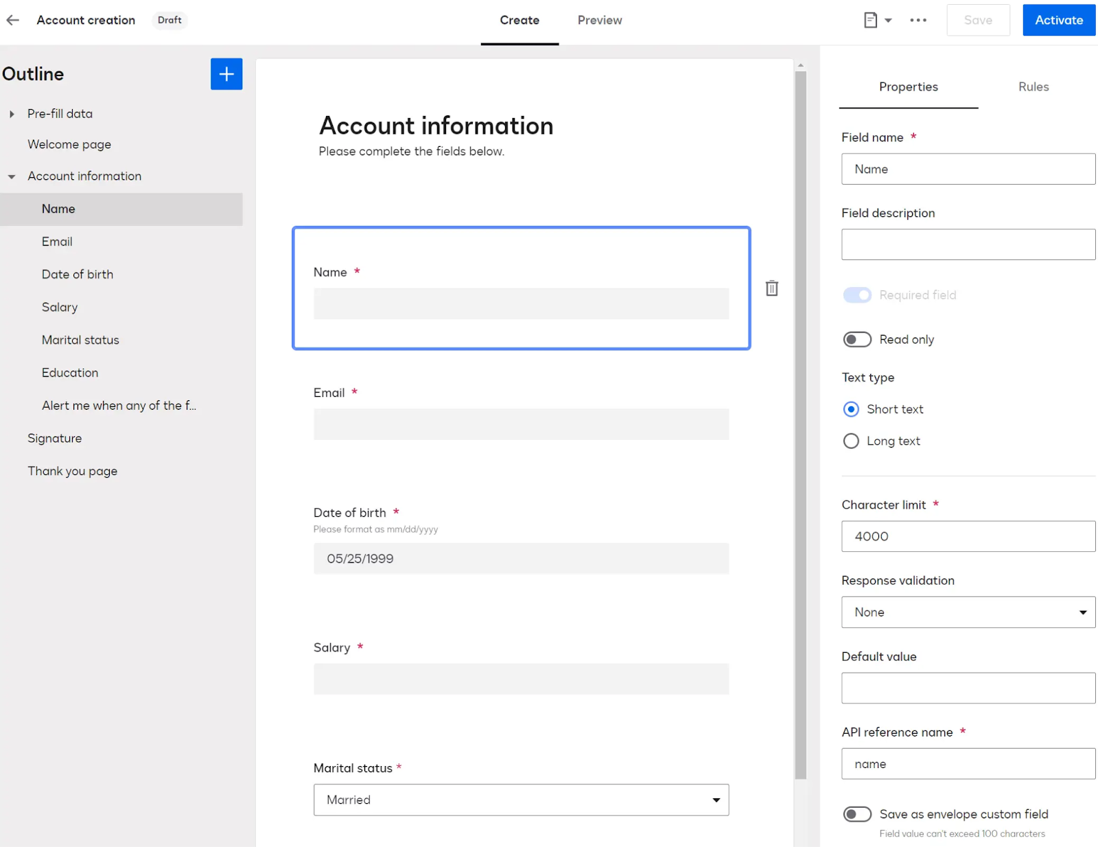 Customer onboarding and intake use case | Docusign