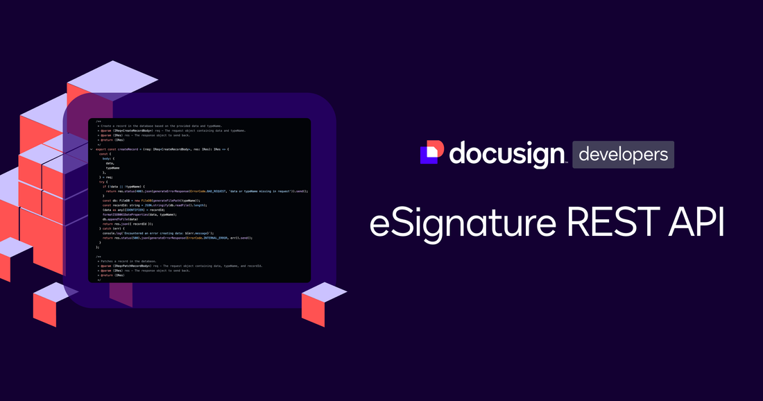Request Signatures & Automate Forms | REST API | Docusign